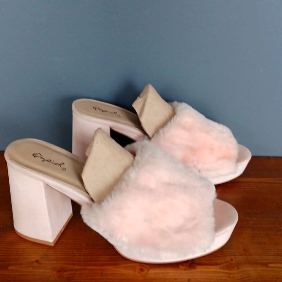 Qupid | Shoes | Fuzzy Mules | Poshmark